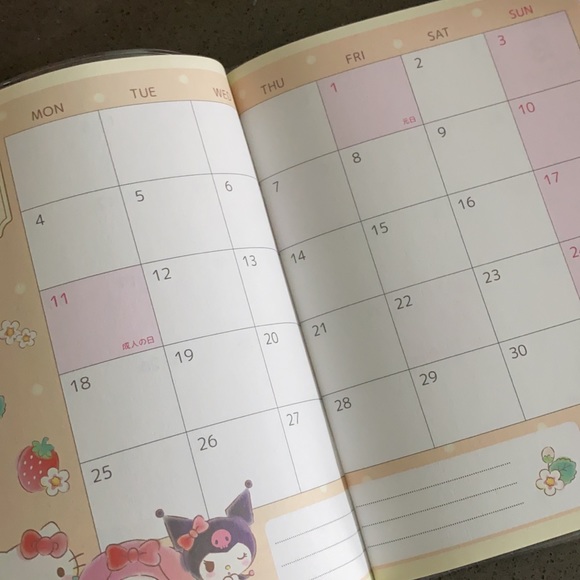 Sanrio | Other | Sanrio Characters A6 Planner 22 | Poshmark